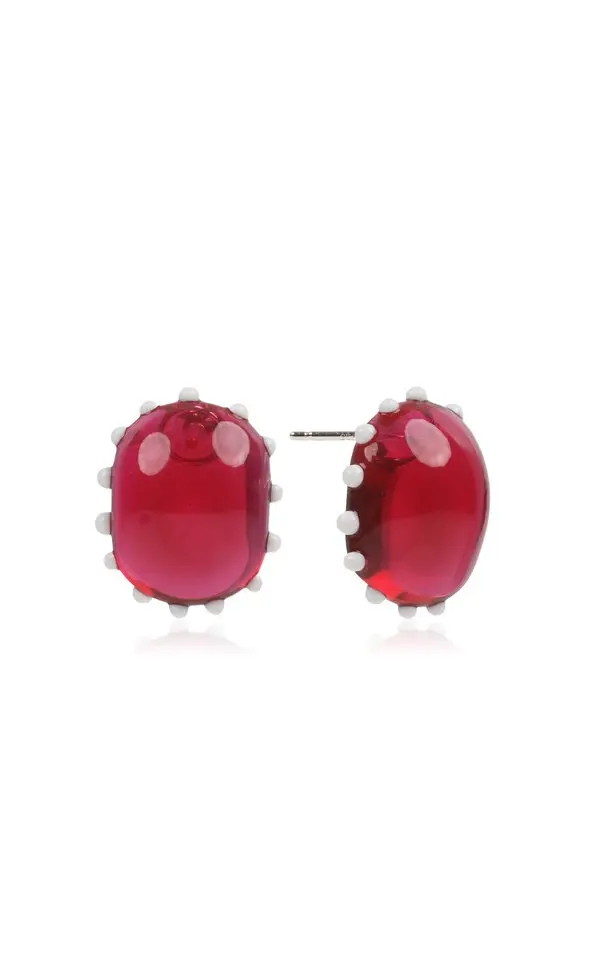 KEANE Orb Cluster Earrings - Red