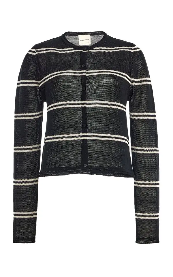 ZULU & ZEPHYR Striped Knit Cardigan