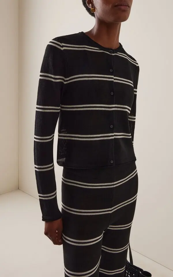 ZULU & ZEPHYR Striped Knit Cardigan