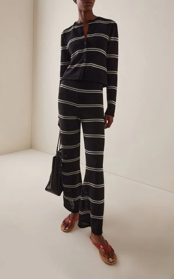 ZULU & ZEPHYR Striped Knit Cardigan
