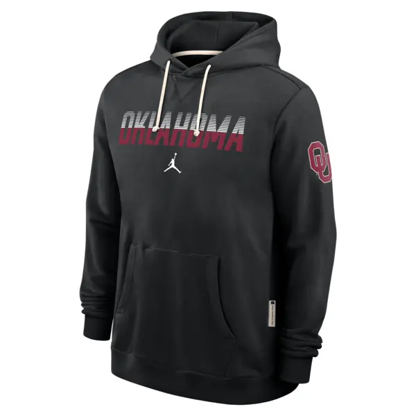 JORDAN Oklahoma Sideline Standard Issue Brand Dri-fit College Pullover Hoodie - Black