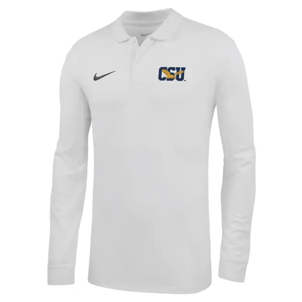 Nike College Dri-fit Long-sleeve Polo - White