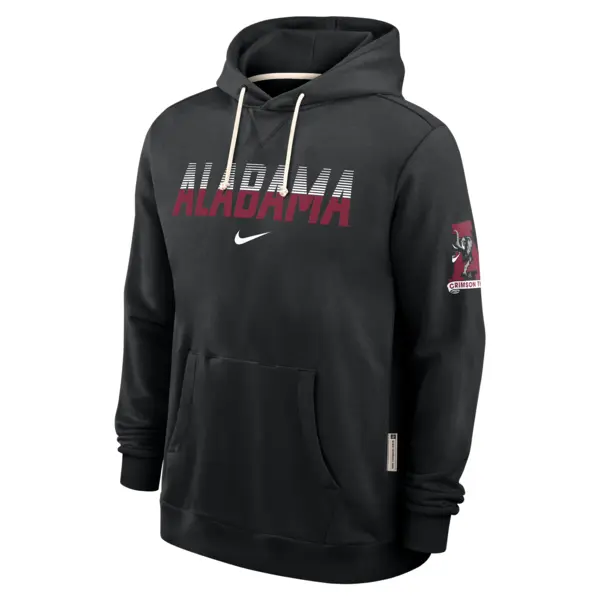Nike Alabama Sideline Standard Issue Dri-fit College Pullover Hoodie - Black