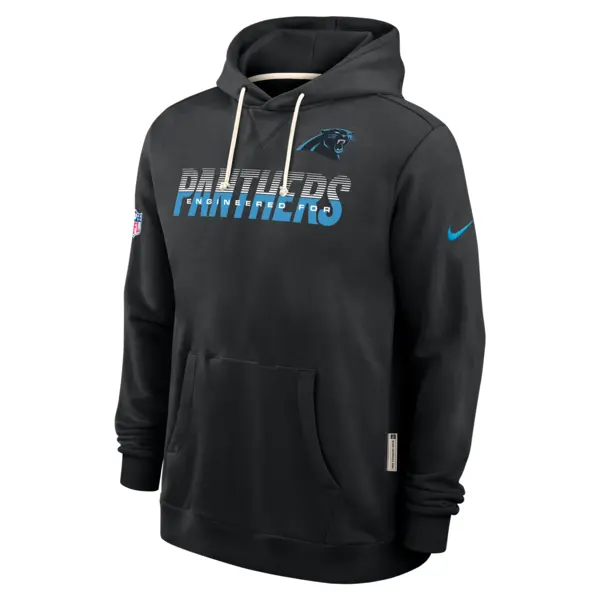 Nike Carolina Panthers Sideline Standard Issue Dri-fit Nfl Pullover Hoodie