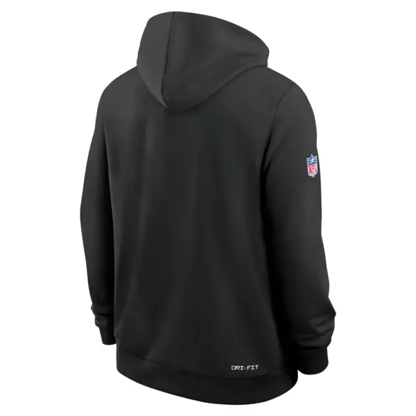Nike Carolina Panthers Sideline Standard Issue Dri-fit Nfl Pullover Hoodie