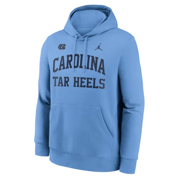 JORDAN North Carolina Primetime Arched Club College Pullover Hoodie - Blue