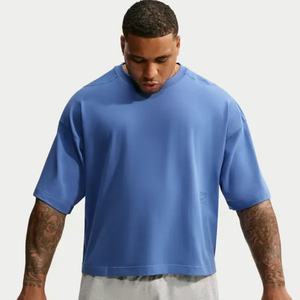 Nike N.a.c. Dri-fit Short-sleeve Training Top - Blue