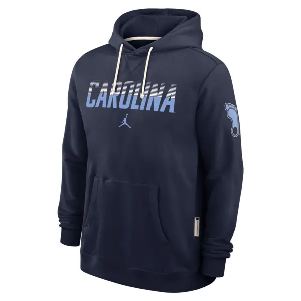 JORDAN North Carolina Sideline Standard Issue Brand Dri-fit College Pullover Hoodie - Blue
