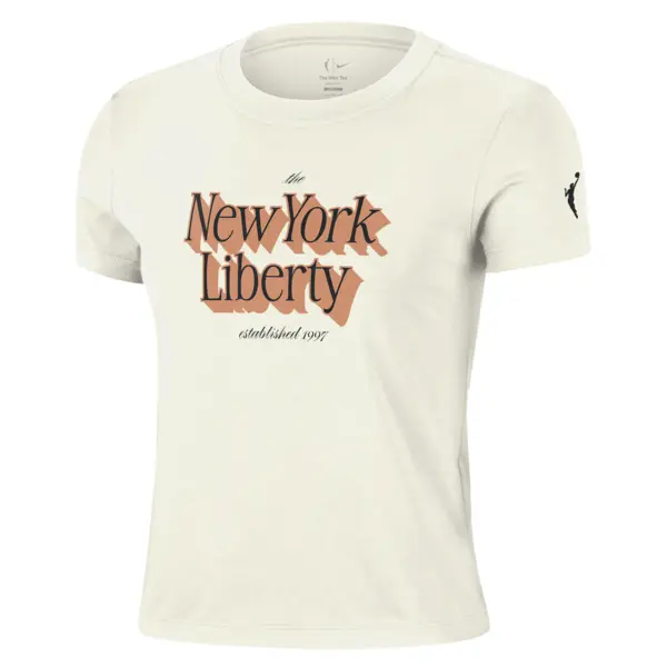 Nike New York Liberty Wnba Cropped T-shirt - White