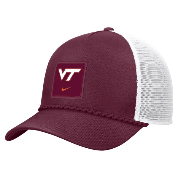 Nike Virginia Tech Sideline Rope Trucker Hat - Red