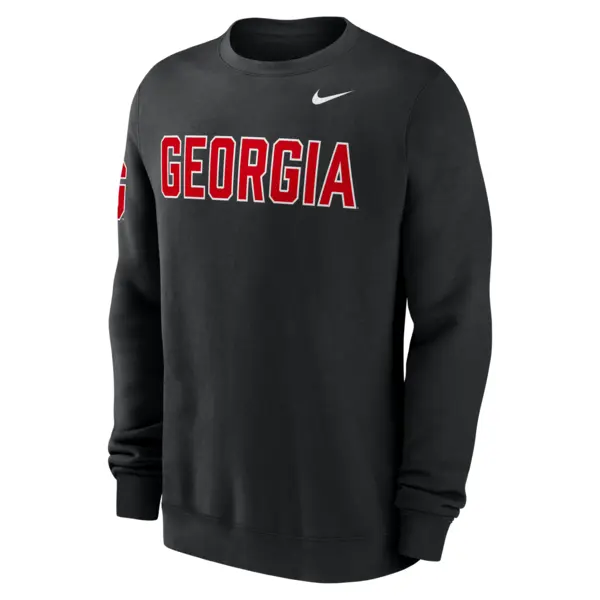 Nike Georgia Sideline Club College Pullover Crew