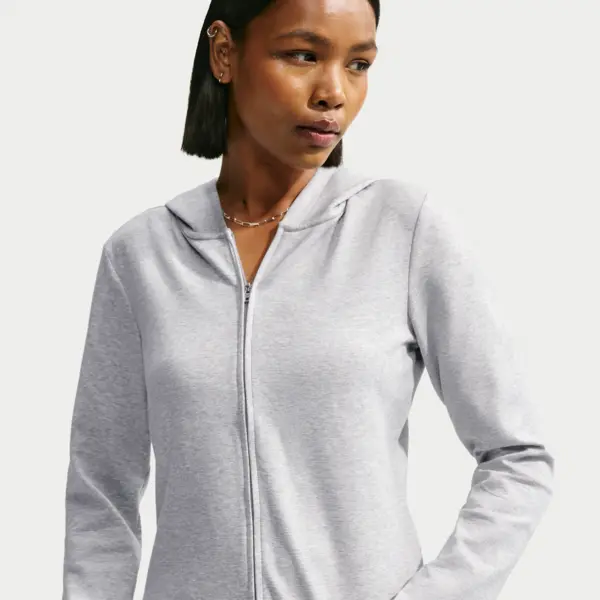Nike Sportswear Chill Knit Slim Long-sleeve Full-zip Top - Grey