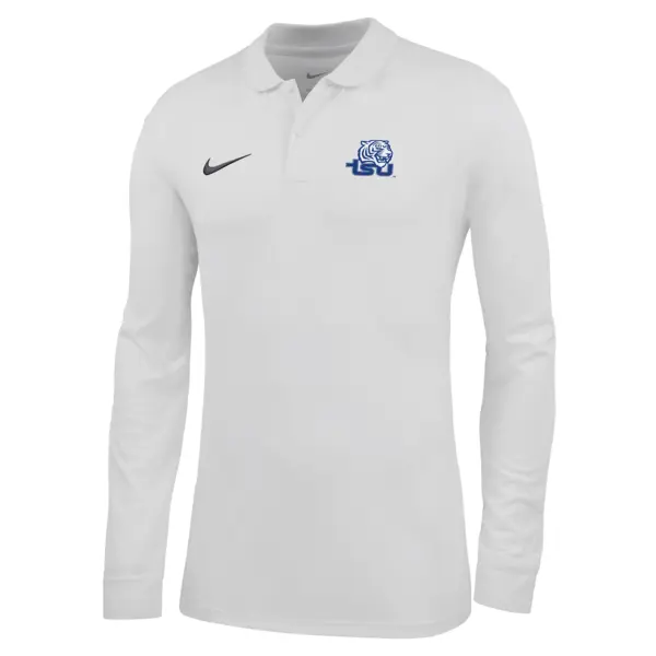 Nike College Dri-fit Long-sleeve Polo - White