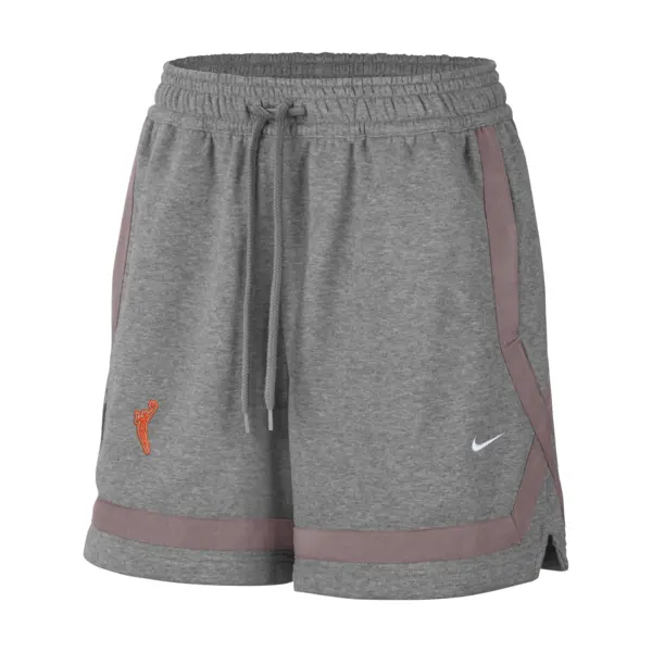 Nike Wnba 5" Studio Fleece Basketball Shorts - Grey