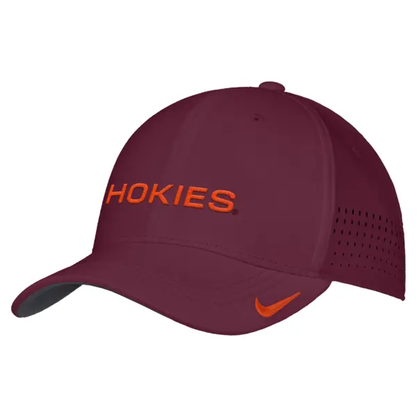 Nike Virginia Tech Sideline Dri-fit Baseball Cap - Red