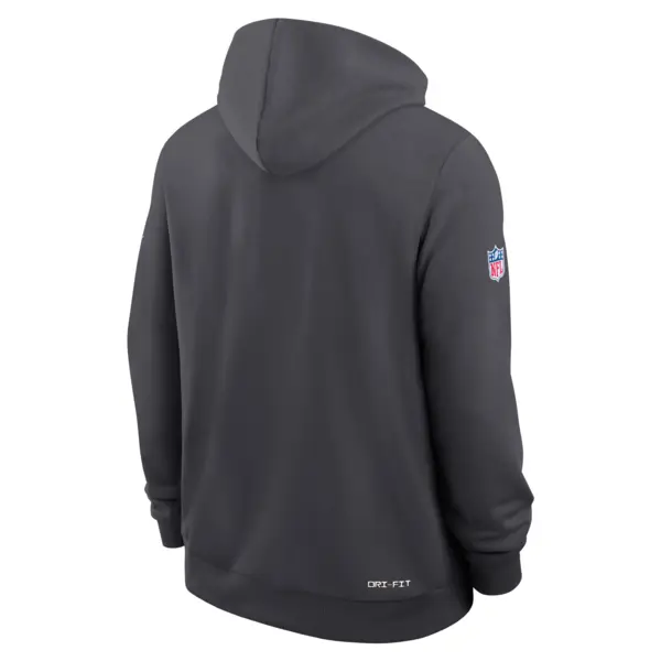Nike Philadelphia Eagles Sideline Standard Issue Dri-fit Nfl Pullover Hoodie - Grey