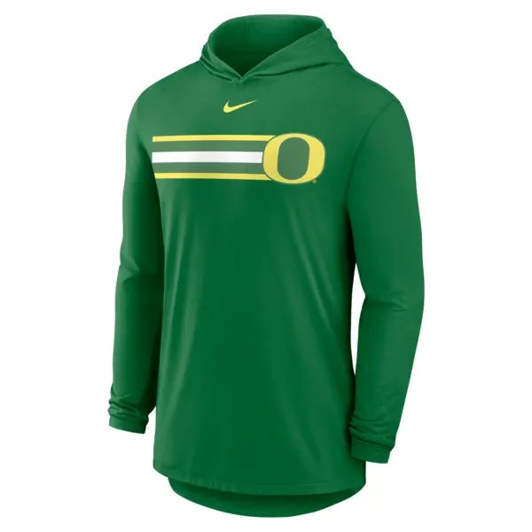 Nike Oregon Primetime Pattern Dri-fit College Long-sleeve Hooded T-shirt - Green