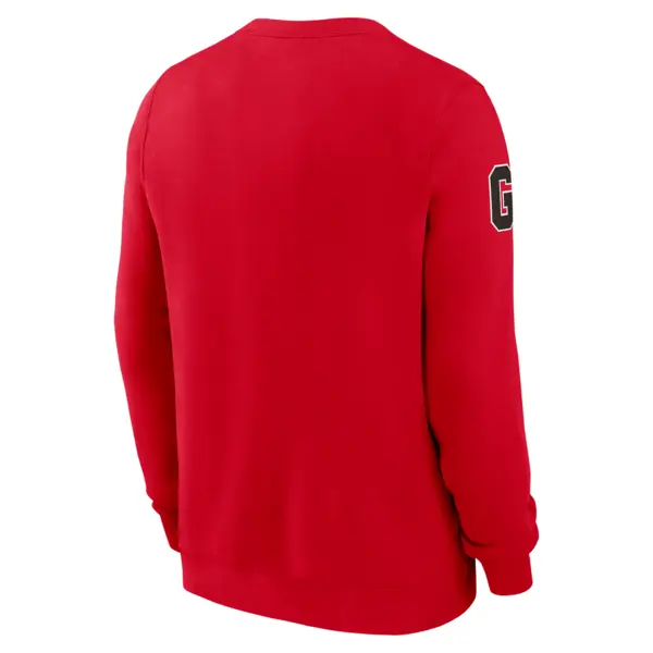 Nike Georgia Sideline Club College Pullover Crew