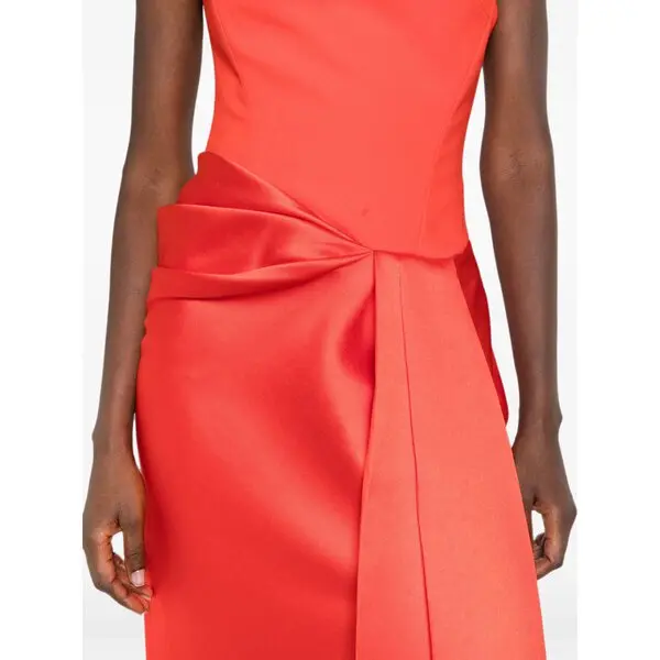 Solace London Strapless Draped Maxi Dress