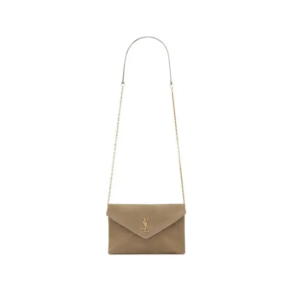 Saint Laurent Neutrals Shoulder Bags - Cream