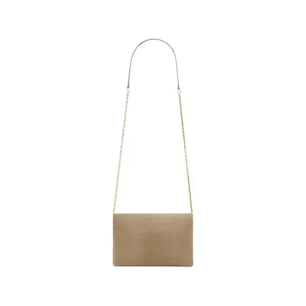 Saint Laurent Neutrals Shoulder Bags - Cream