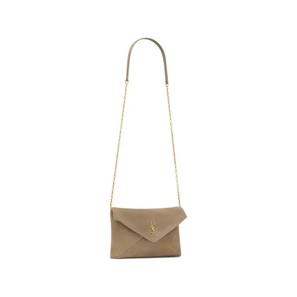Saint Laurent Neutrals Shoulder Bags - Cream