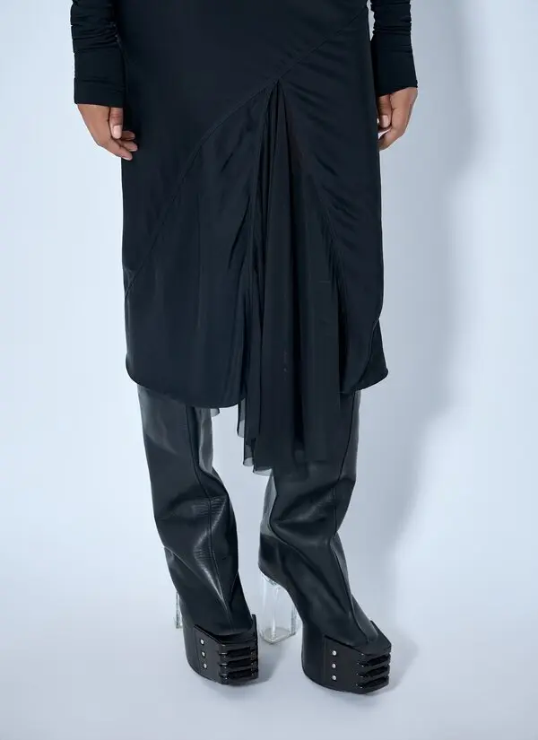 Rick Owens Asymmetrical Midi Skirt