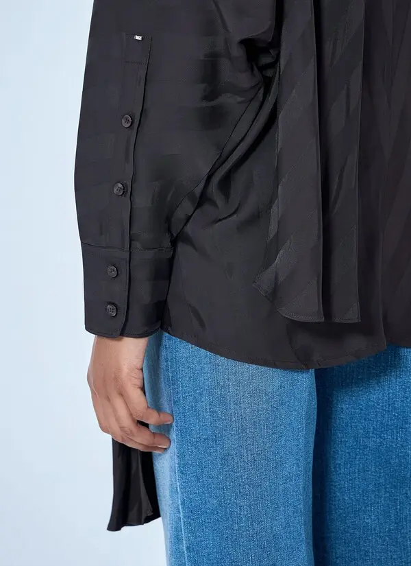 Sportmax Striped Tie-neck Blouse