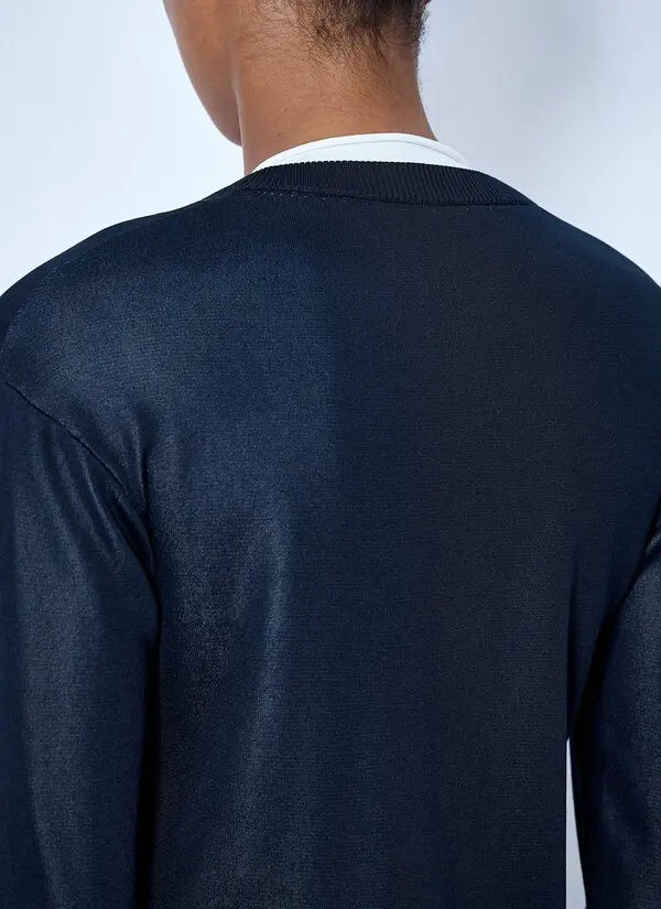 Bottega Veneta Silk Double Knit Cardigan