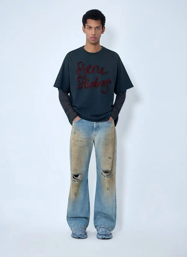 Acne Studios Logo Motif T-shirt
