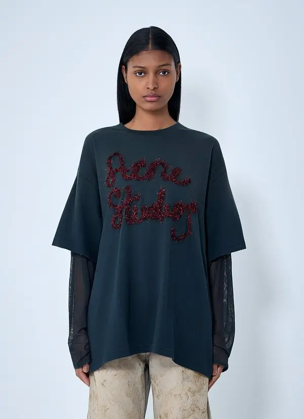 Acne Studios Logo Motif T-shirt