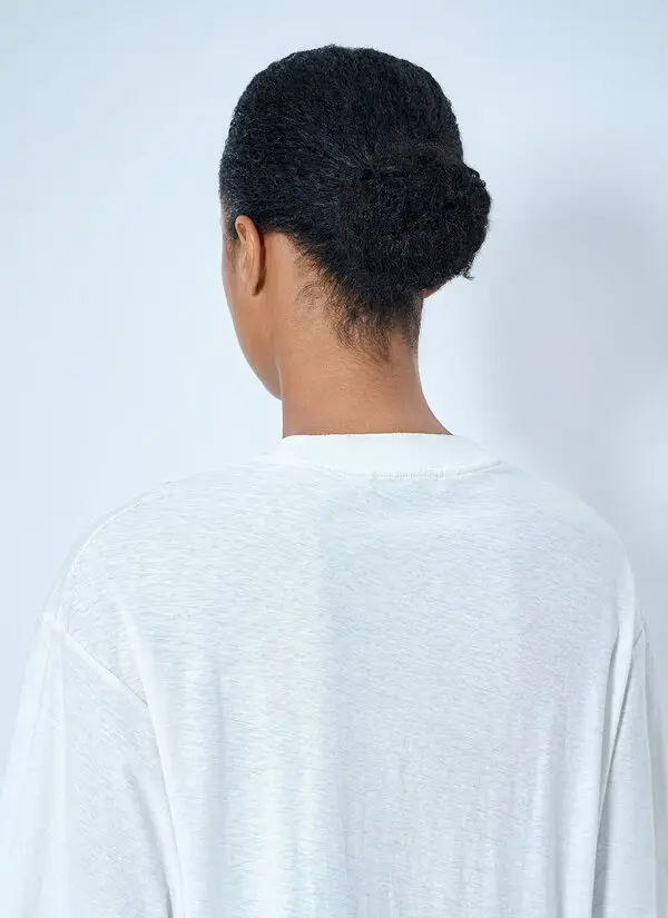 Acne Studios Graphic Logo Cotton Hemp Blend T-shirt