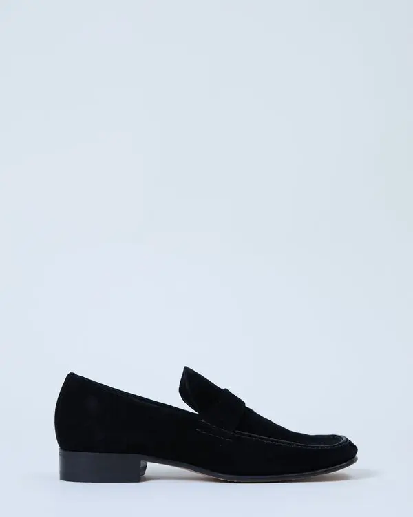 Phoebe Philo Suede Loafers - Black