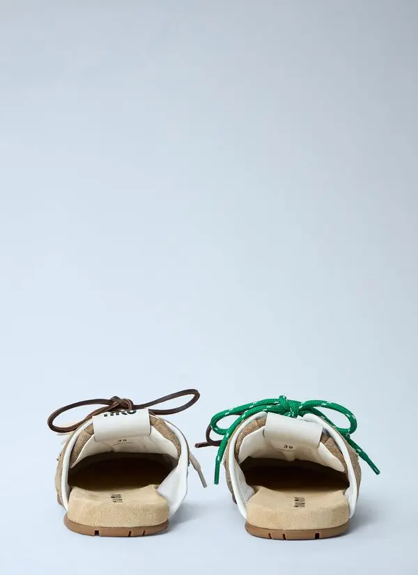 Miu Miu X New Balance 530 Mule Sneakers In Suede - Multicolor
