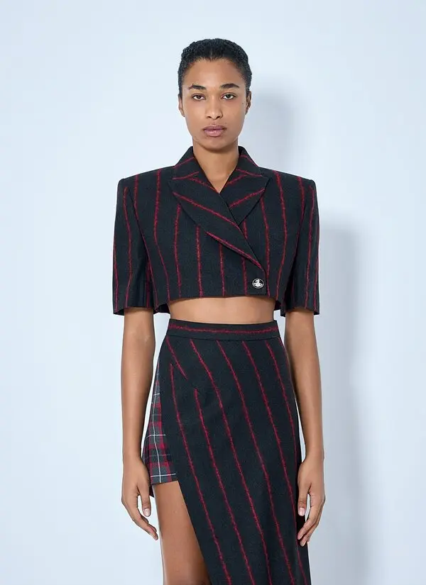 VIVIENNE WESTWOOD Cut Off One Button Blazer