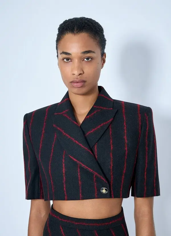 VIVIENNE WESTWOOD Cut Off One Button Blazer