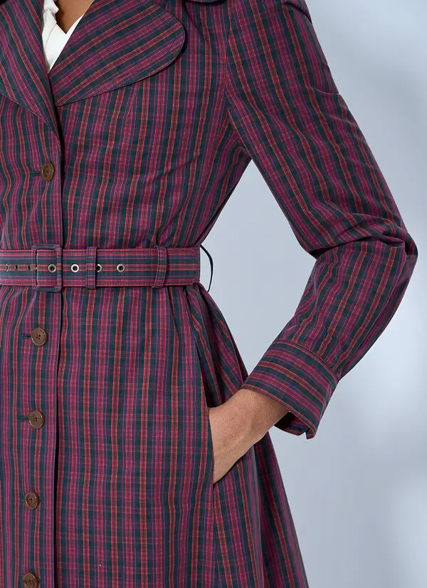 VIVIENNE WESTWOOD Belted Button-down Trench Coat