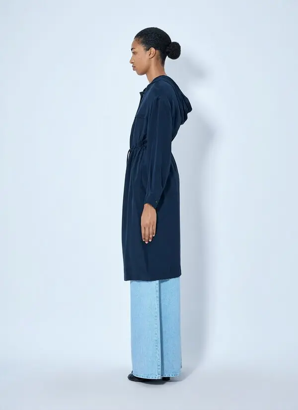 Max Mara Drawstring Hooded Coat
