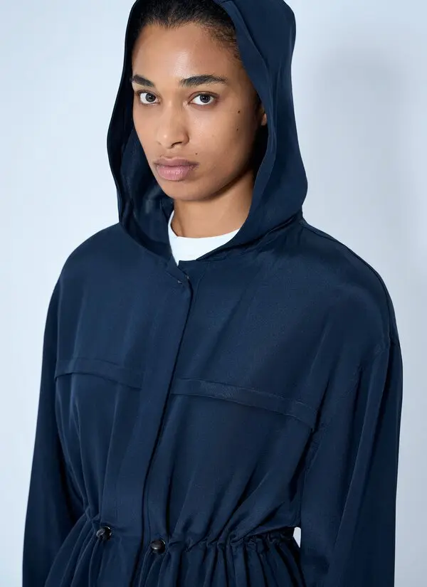 Max Mara Drawstring Hooded Coat