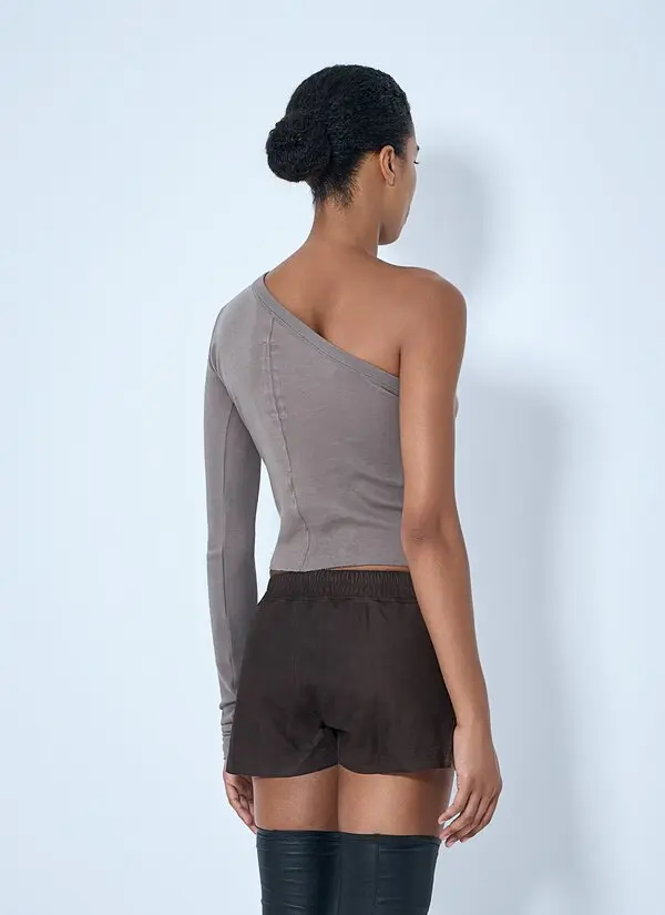 Rick Owens Asymmetric Long-sleeve Top