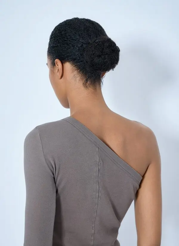 Rick Owens Asymmetric Long-sleeve Top