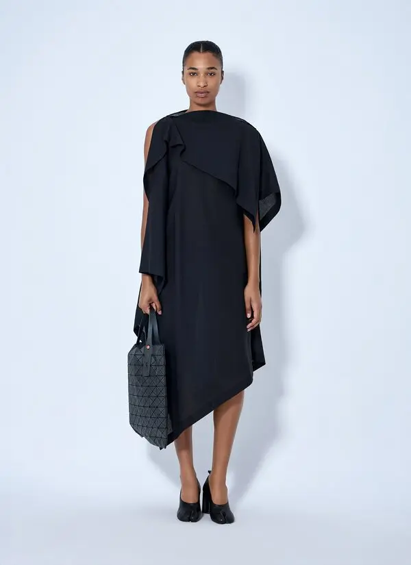 Issey Miyake Asymmetric Draped Midi Dress