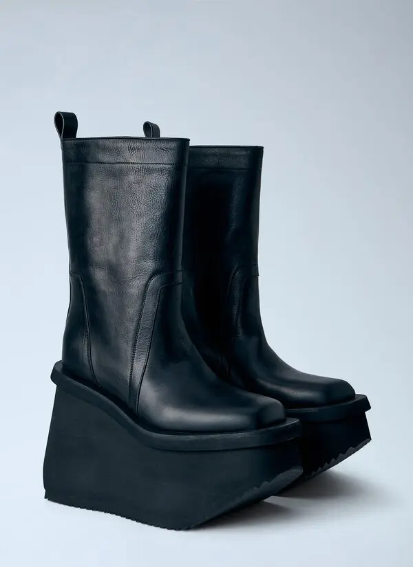 Rick Owens Factory Leather Boots