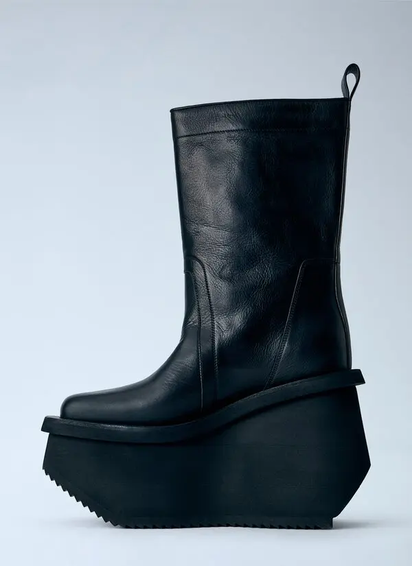 Rick Owens Factory Leather Boots