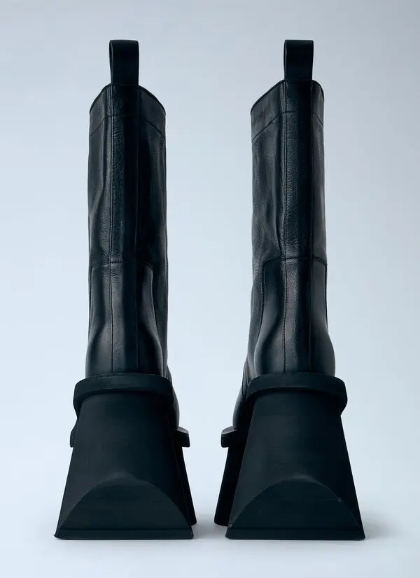Rick Owens Factory Leather Boots