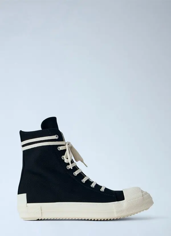 Rick Owens High-top Canvas Sneakers