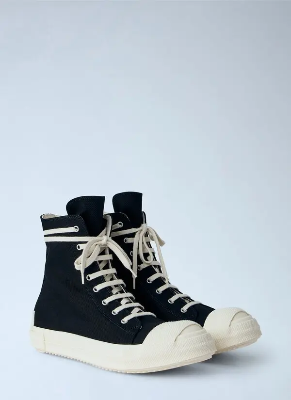Rick Owens High-top Canvas Sneakers