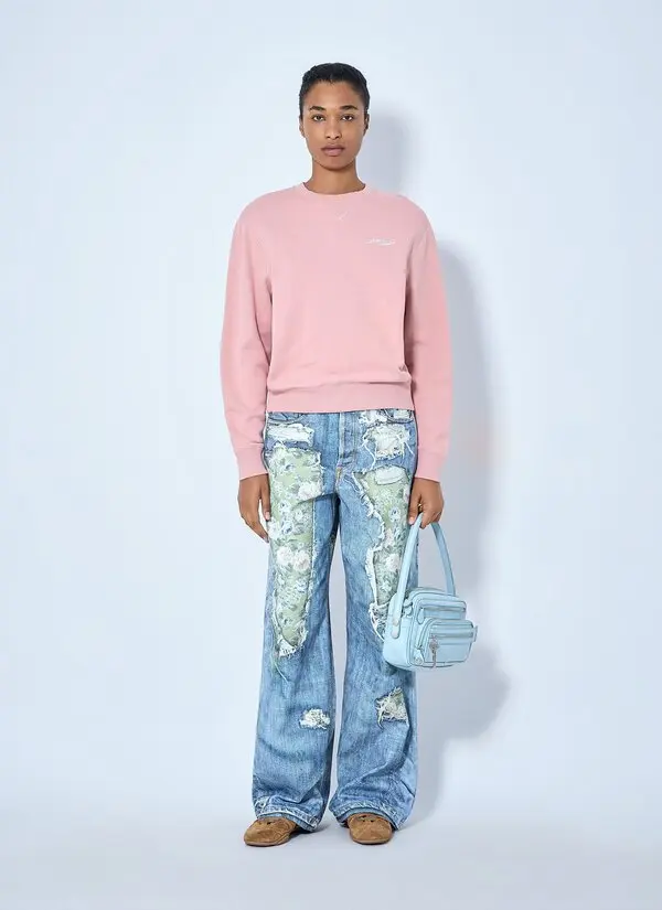 Acne Studios Fleece Sweatshirt With Logo