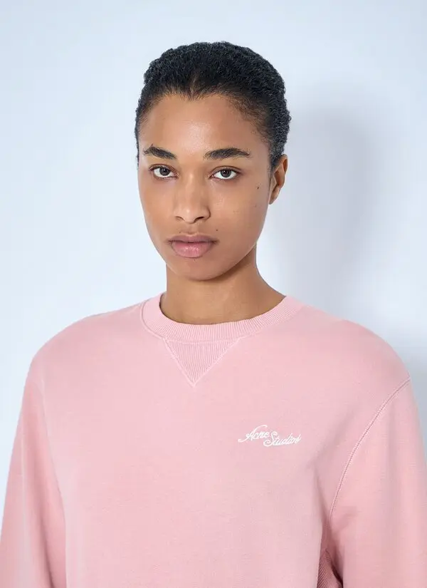 Acne Studios Fleece Sweatshirt With Logo