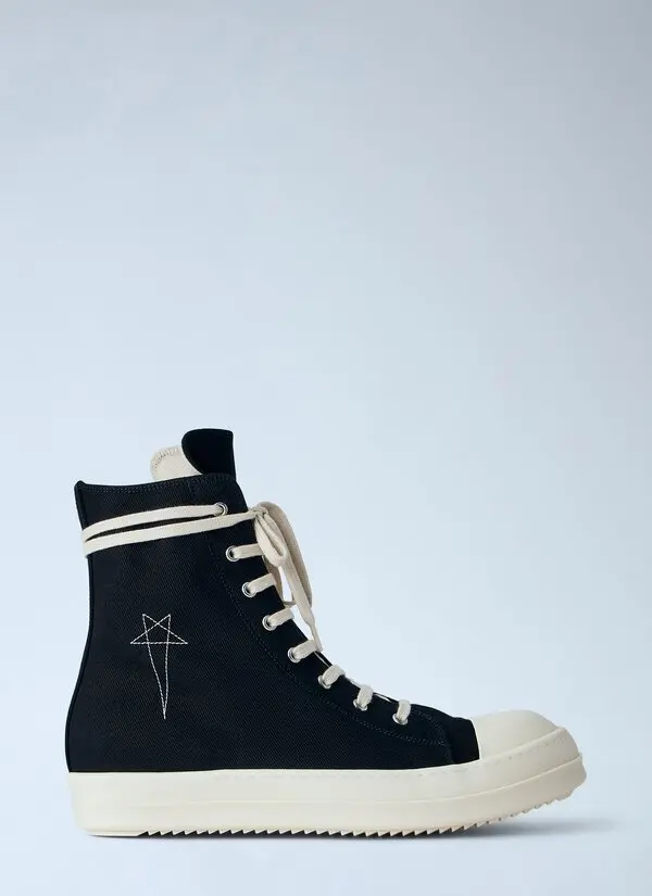 Rick Owens High-top Canvas Sneakers